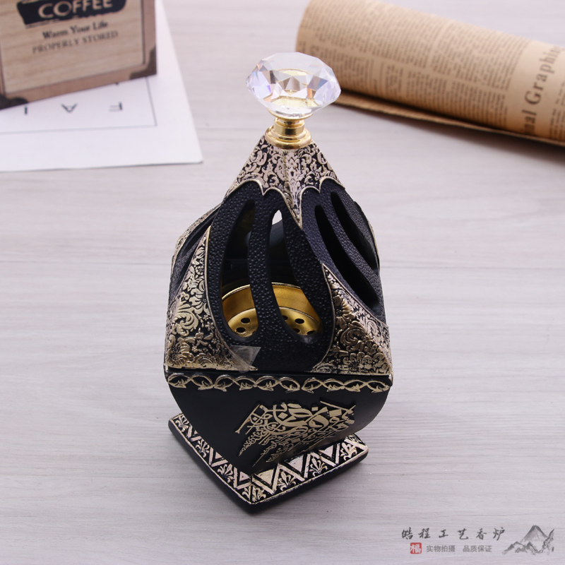 factory direct creative spiral crystal muslim incense burner arab ...
