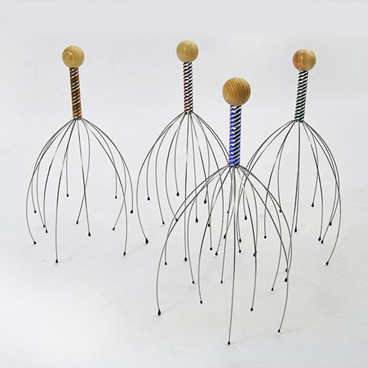 Steel Wire Head Massager Octopus Massage Tingler Scalp Massager Head ...