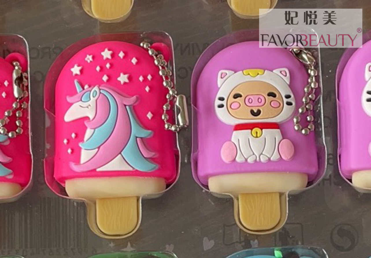 favor beauty ice cream popsicle color-changing lipstick pvc packaging ...